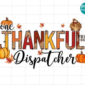 Dispatcher One Thankful Turkey PNG Bundle Fall Leopard Sublimation ...