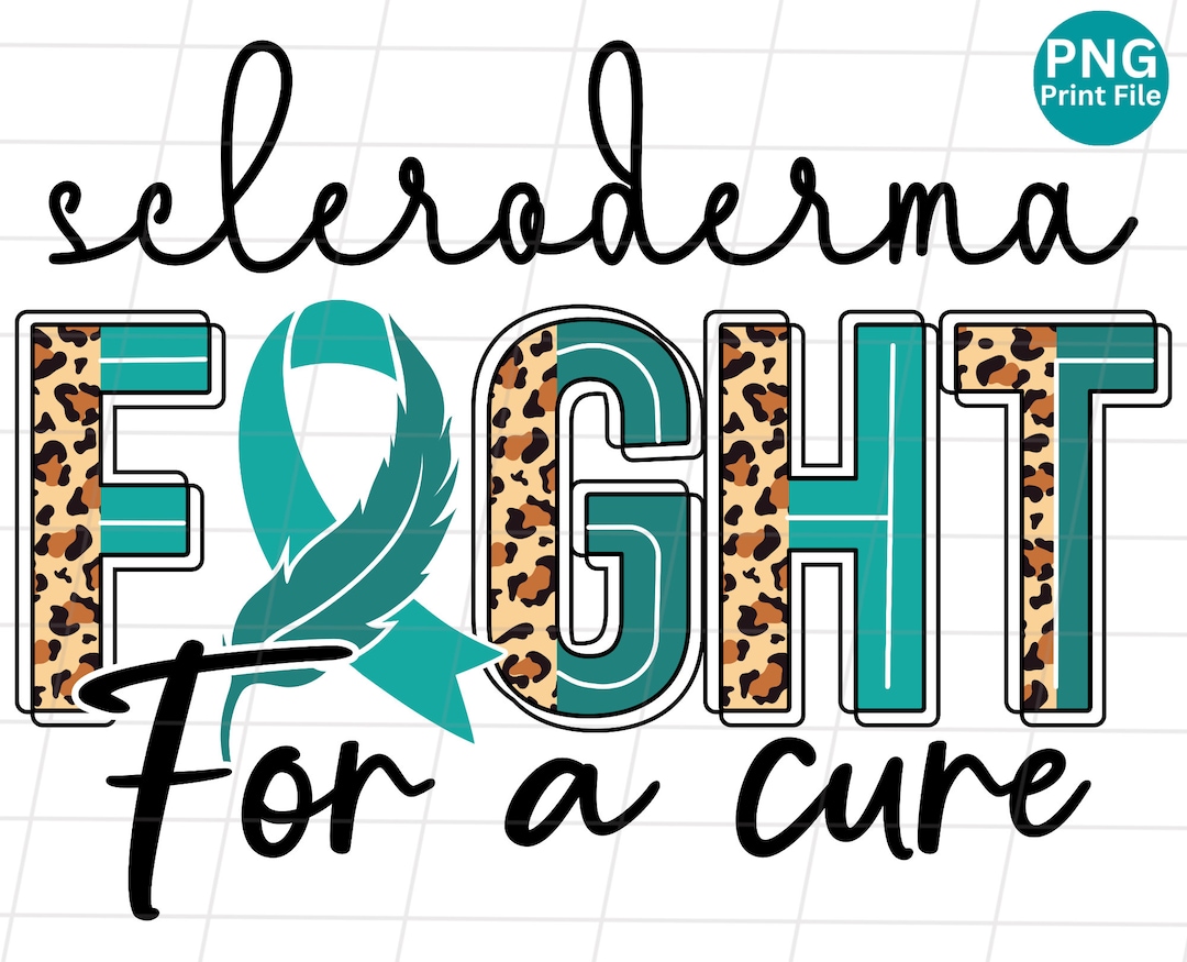 Scleroderma Fight for a Cure Leopard PNG, Scleroderma Awareness ...