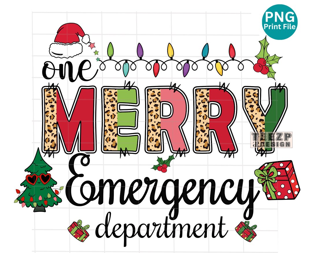 Emergency Department One Merry PNG, Christmas Emergency Department ...