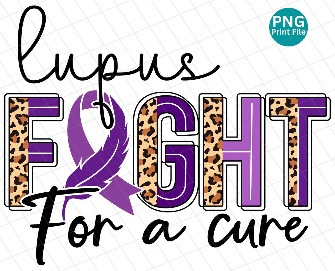 Lupus Awareness Fight for a Cure PNG, Lupus Awareness Leopard PNG ...