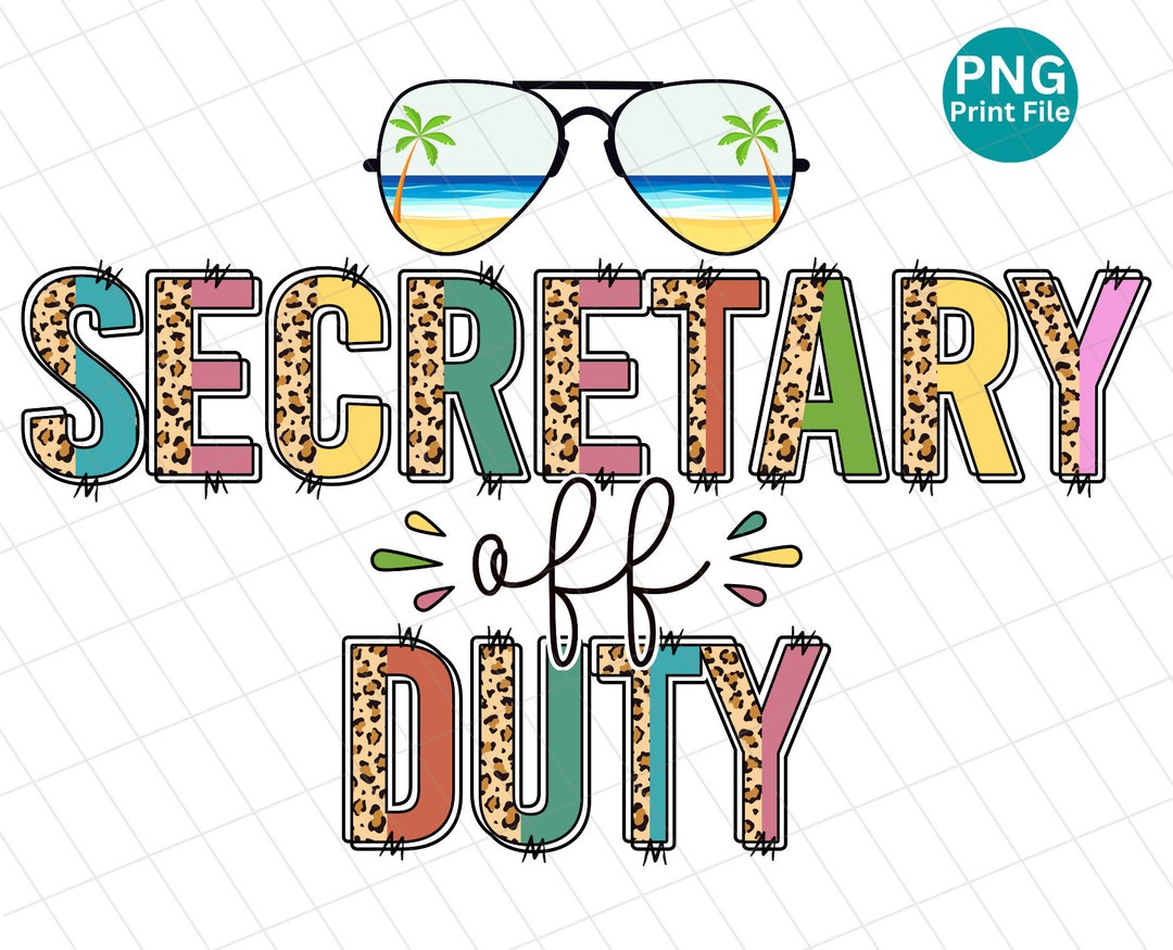 Secretary off Duty Leopard PNG, Secretary Beach PNG, Nurse Summer ...