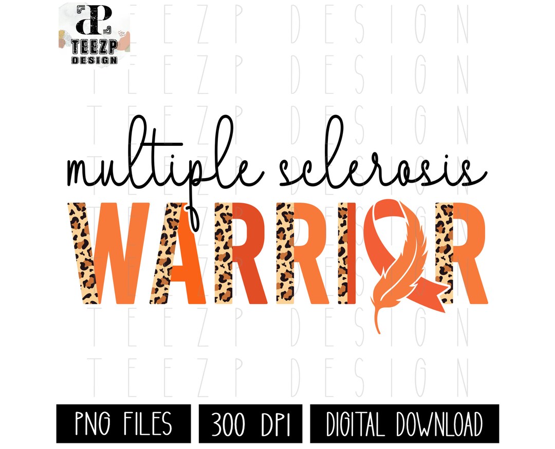 Multiple Sclerosis Warrior PNG, MS Warrior Awareness Leopard PNG ...
