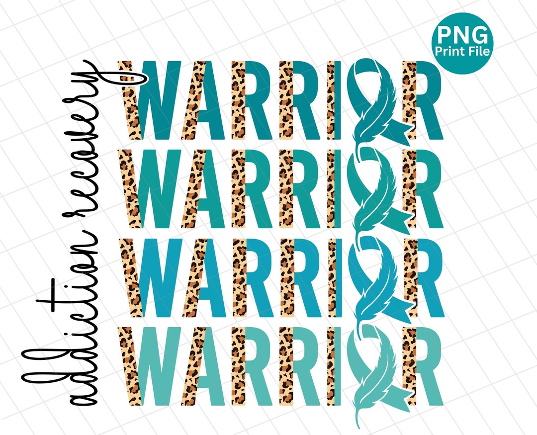 Addiction Recovery Warrior Leopard PNG, Addiction Recovery Survivor ...