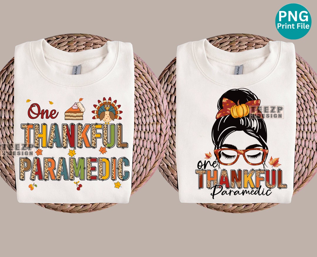 Paramedic Thankful Bundle PNG, Paramedic Fall Leopard Bundle ...