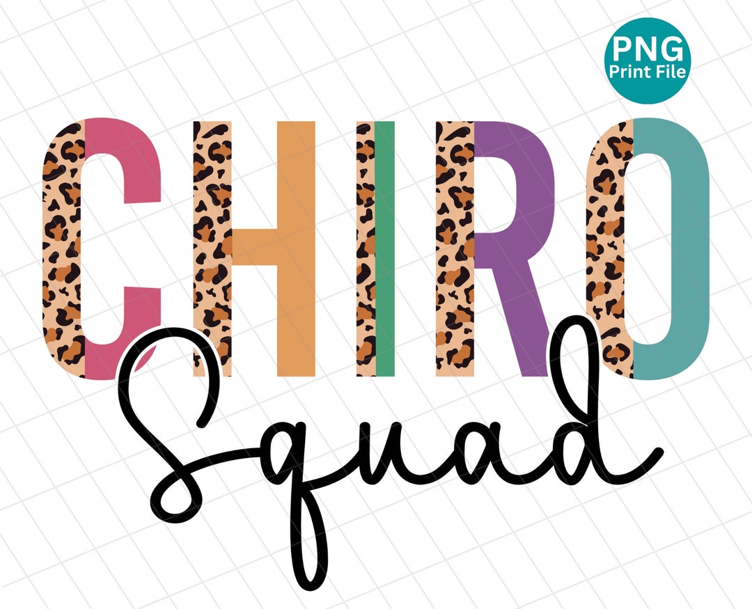 Chiro Squad Leopard PNG, Leopard Chiropractor Sublimation Design ...