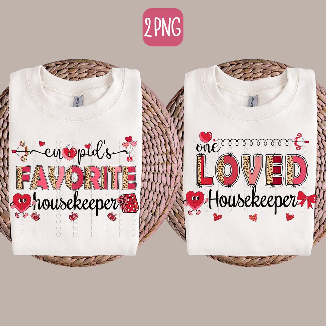 Cupid's Favorite Housekeeper Valentine PNG, One Loved Leopard ...