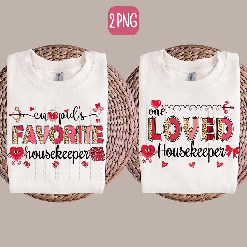 Cupid's Favorite Housekeeper Valentine PNG, One Loved Leopard ...