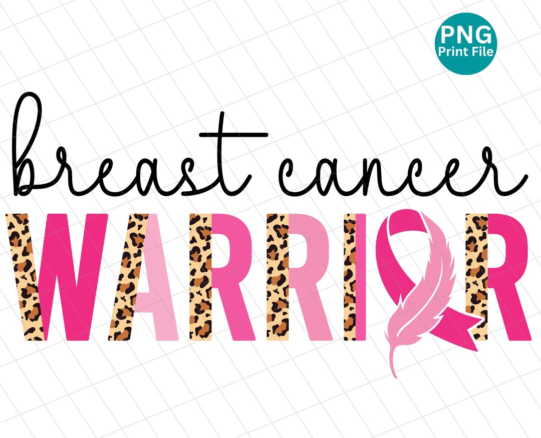 Breast Cancer Warrior PNG, Breast Cancer Awareness Half Leopard PNG ...