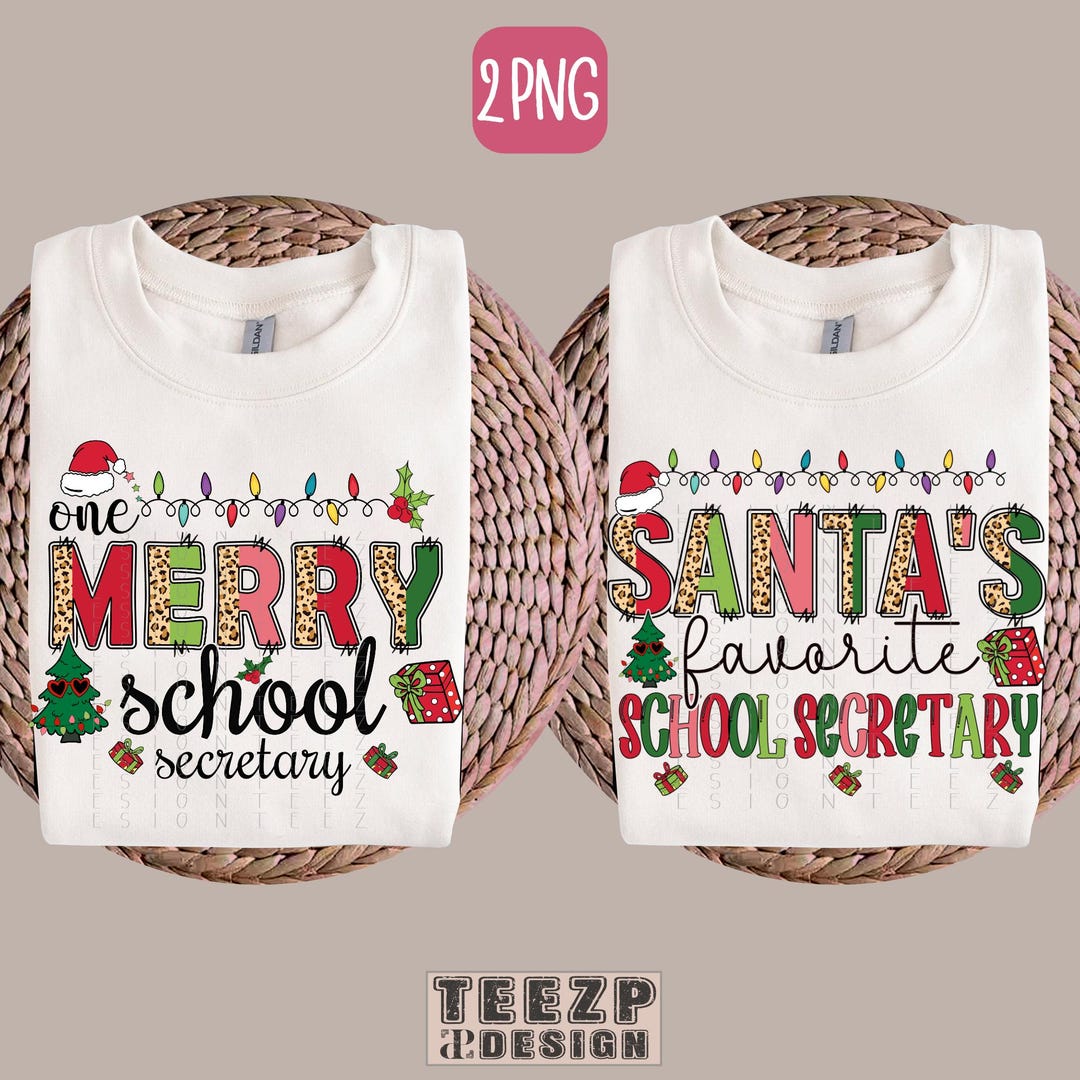 Christmas School Secretary PNG, One Merry School Secretary PNG, Merry ...