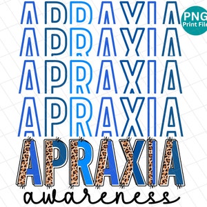 Apraxia Awareness Doodle Letter PNG, Apraxia Awareness Leopard PNG ...
