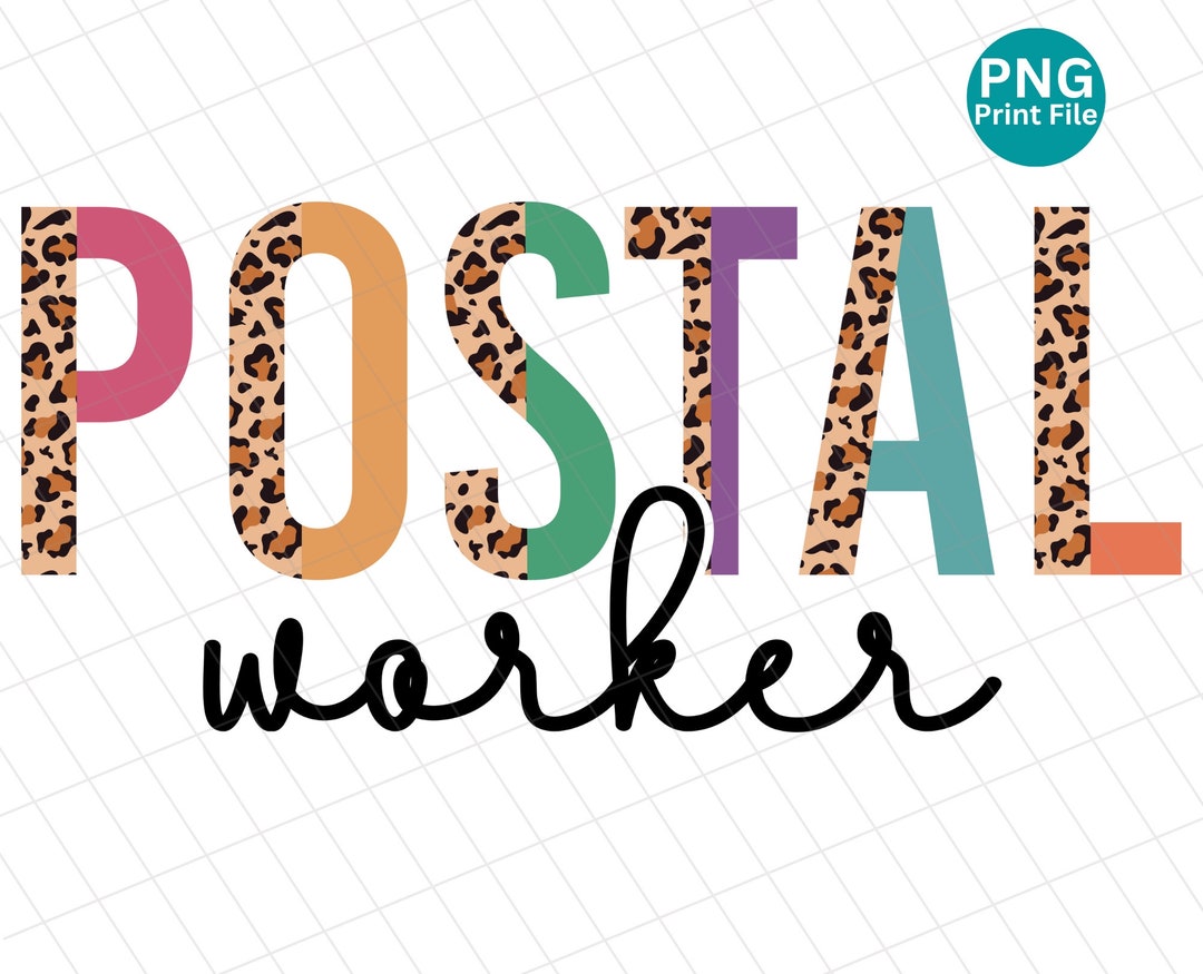 Postal Worker Leopard PNG, Leopard Mail Carrier Sublimation Design ...