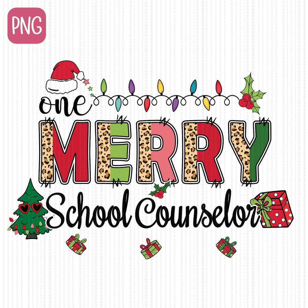 Santa's Favorite School Counselor PNG, Christmas Sublimation Design ...