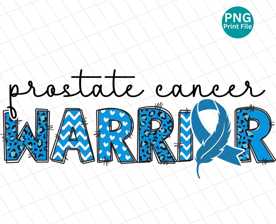 Prostate Cancer Warrior Doodle Letter PNG, Leopard Cheetah Prostate ...