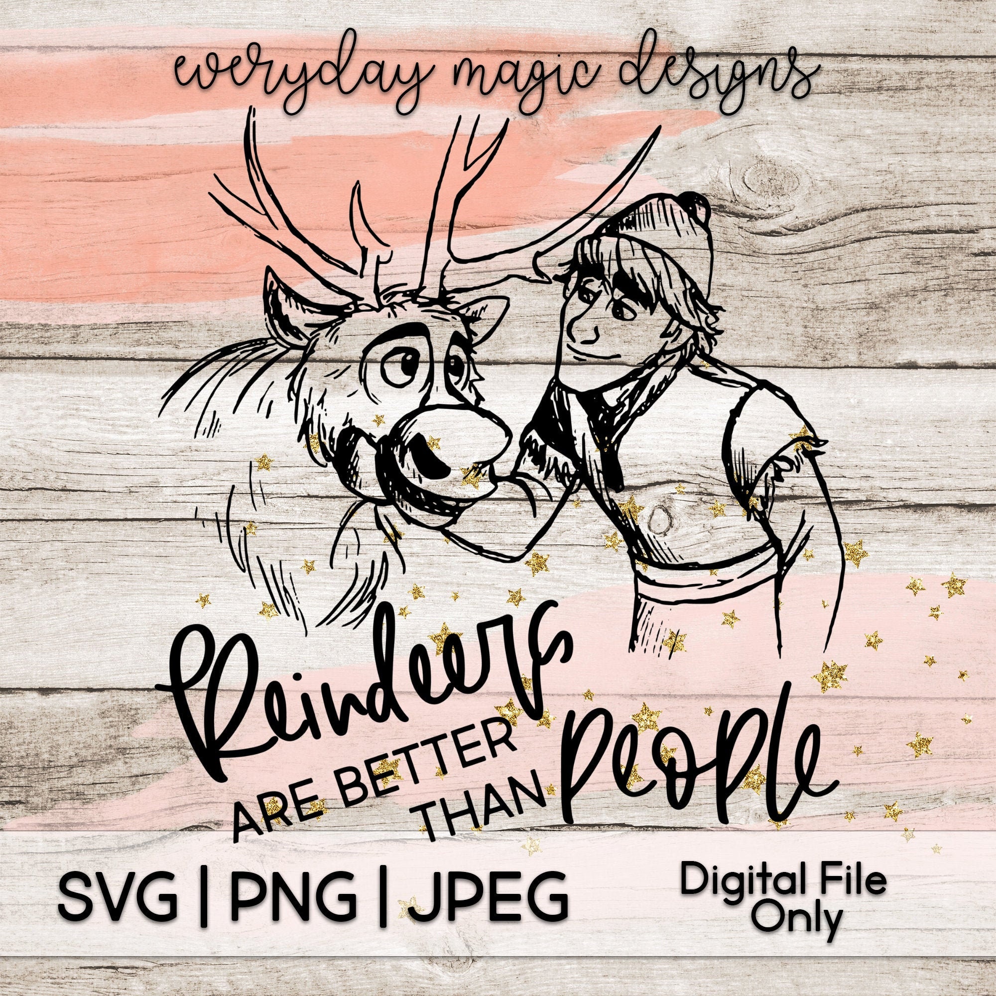 Sven and Kristoff SVG Disney SVG Frozen SVG Disneyland - Etsy Canada