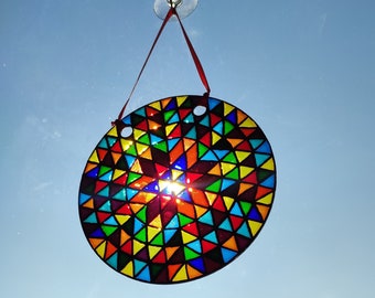 Mosaic Sun Catcher - Etsy