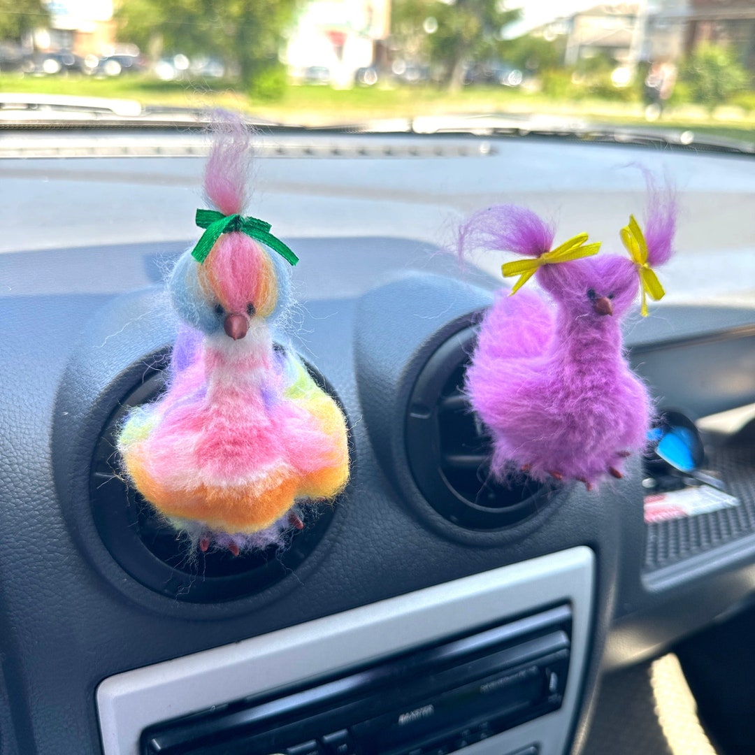 Handmade Wool Felted Silkie Chicken Car Air Vent Clip: Farm Decor - Etsy
