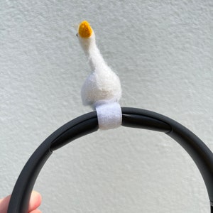 Felted Goose Headphone Accessory: Handmade Wool Decor - Etsy