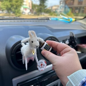 Goat Girl With a Bell Air Vent Clip Farm Animal Car Freshener Needle ...