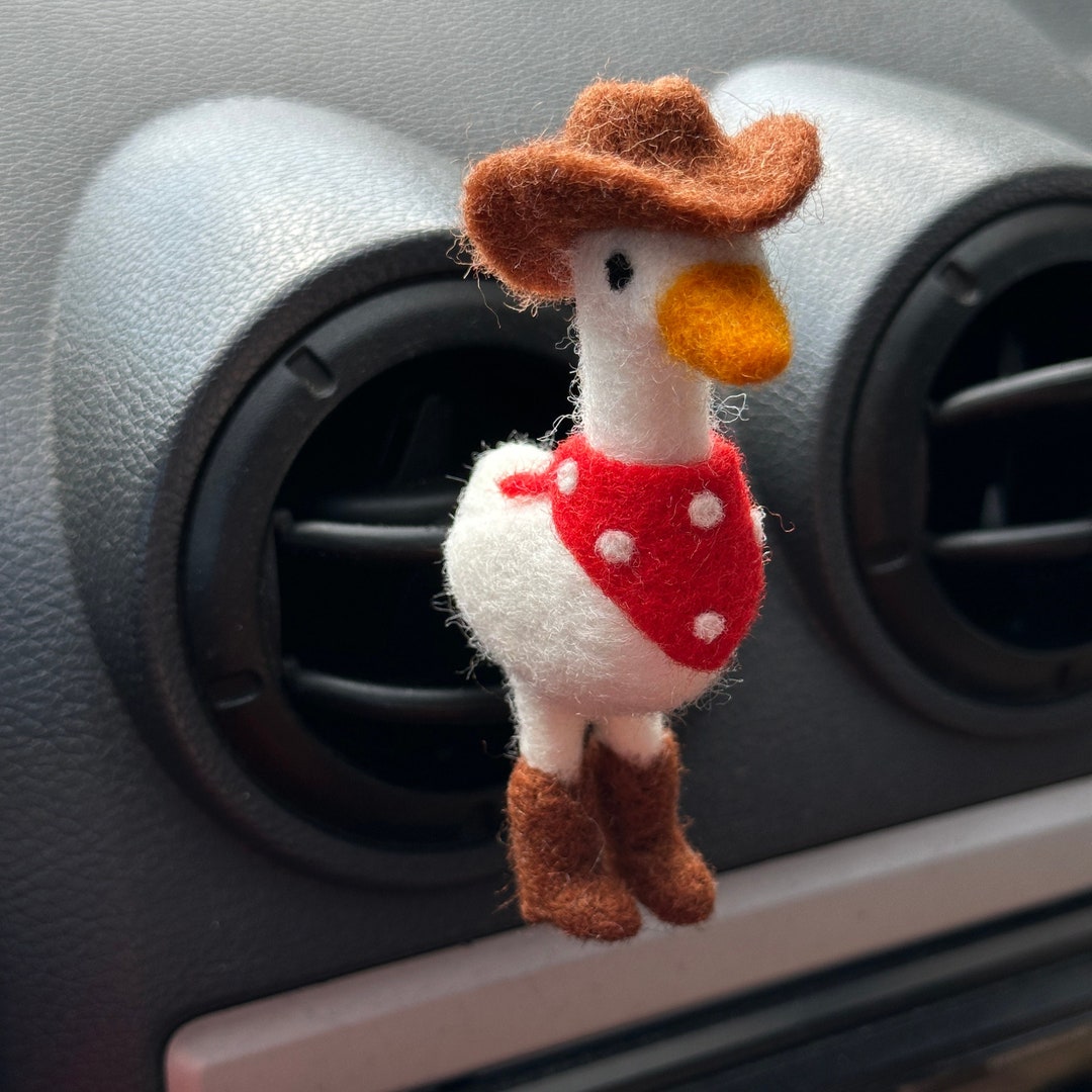 Cowboy Goose Air Vent Clip Goose Lover Gift Cowgirl Gift Handmade Farm ...
