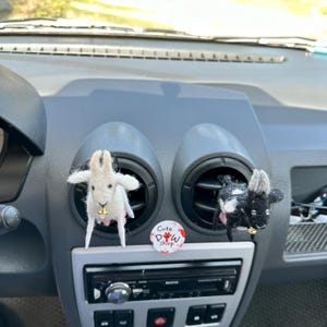 Goat Girl With a Bell Air Vent Clip Farm Animal Car Freshener Needle ...
