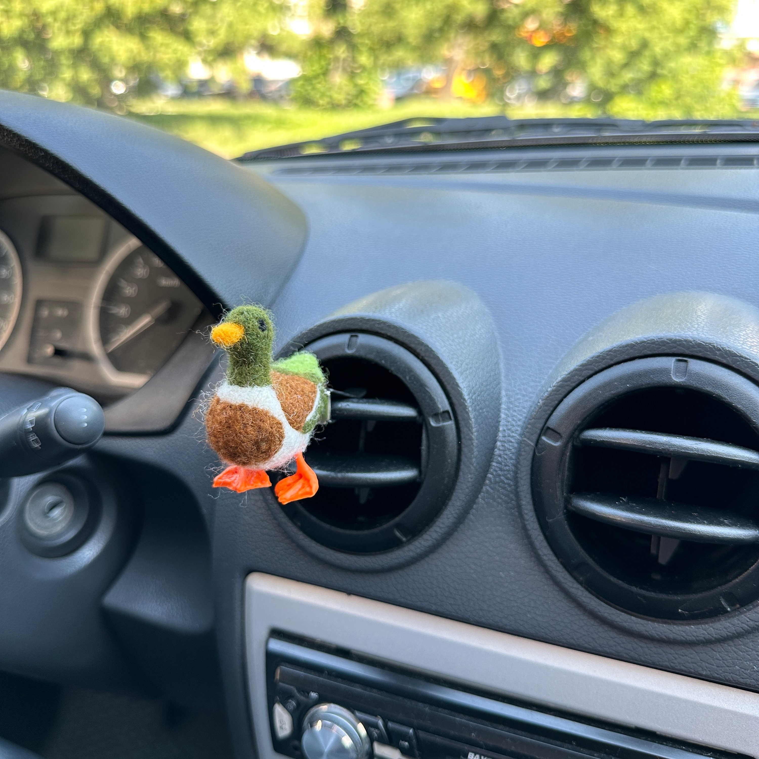 Handmade Wool Felt Mallard Duck Air Vent Clip: Car Decor - Etsy