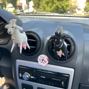 Goat Girl With a Bell Air Vent Clip Farm Animal Car Freshener Needle ...