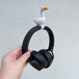 Felted Goose Headphone Accessory: Handmade Wool Decor - Etsy