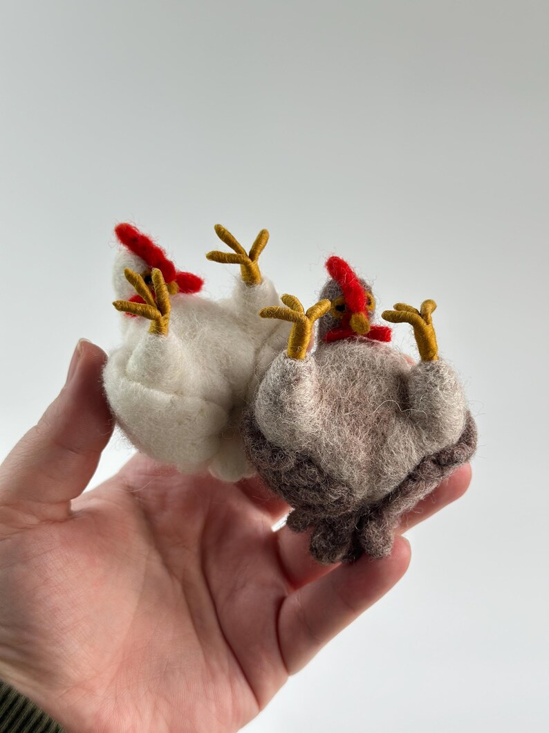 Felted Wool Chicken Air Vent Clip: Handmade Farm Car Decor - Etsy