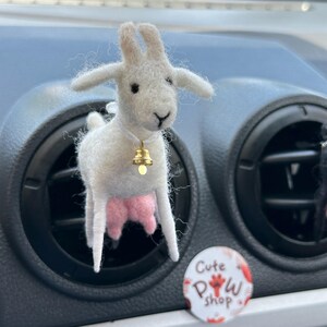 Goat Girl With a Bell Air Vent Clip Farm Animal Car Freshener Needle ...