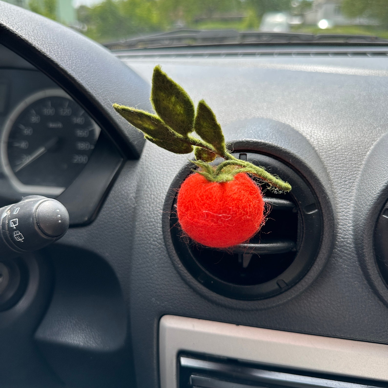 Needle Felted Tomato Car Air Vent Clip: Handmade Wool Decor - Etsy