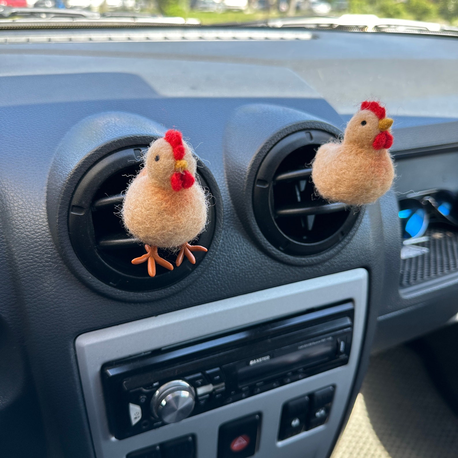 Handmade Wool Chicken Car Vent Clip: Farm Animal Car Accessory - Etsy