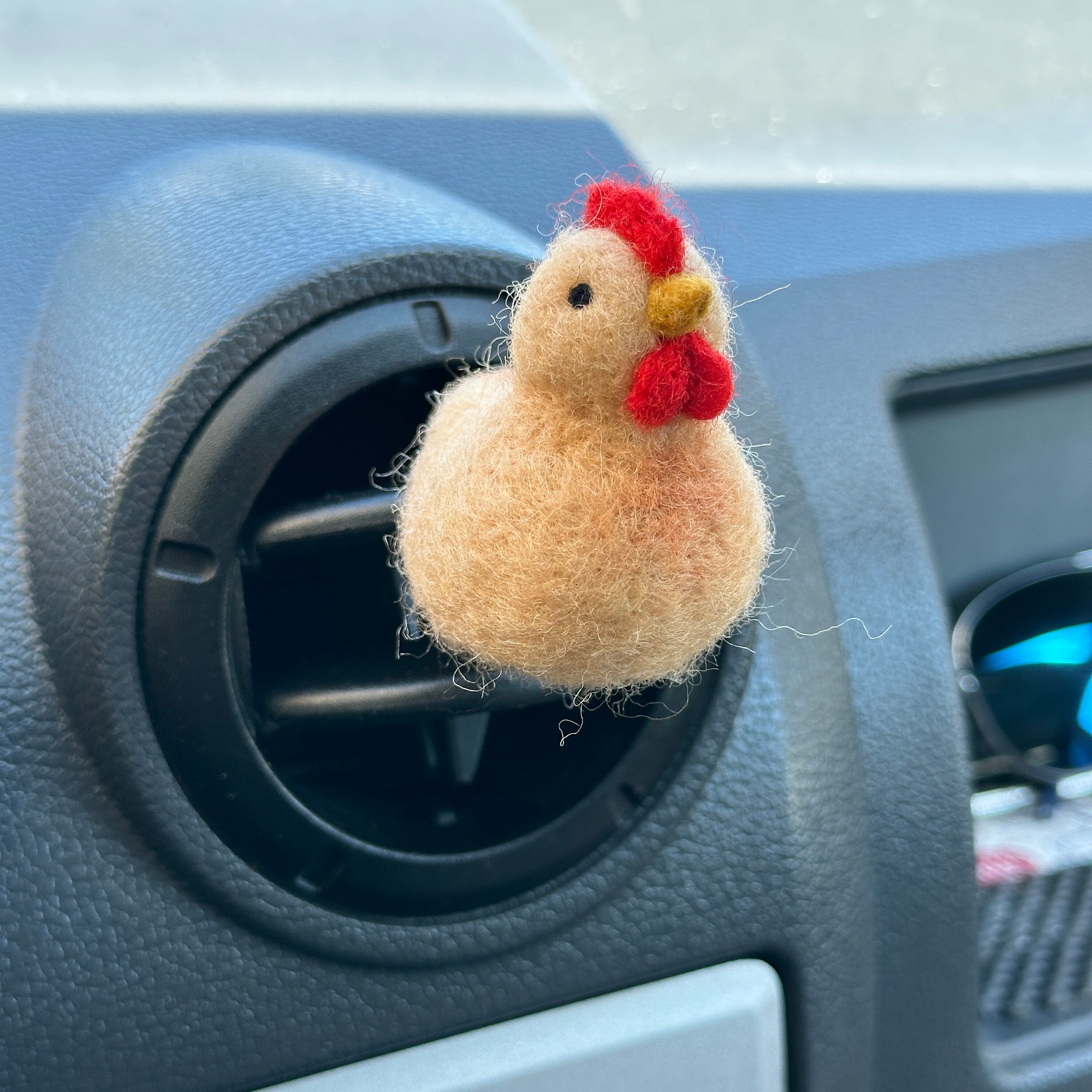 Handmade Wool Chicken Car Vent Clip: Farm Animal Car Accessory - Etsy