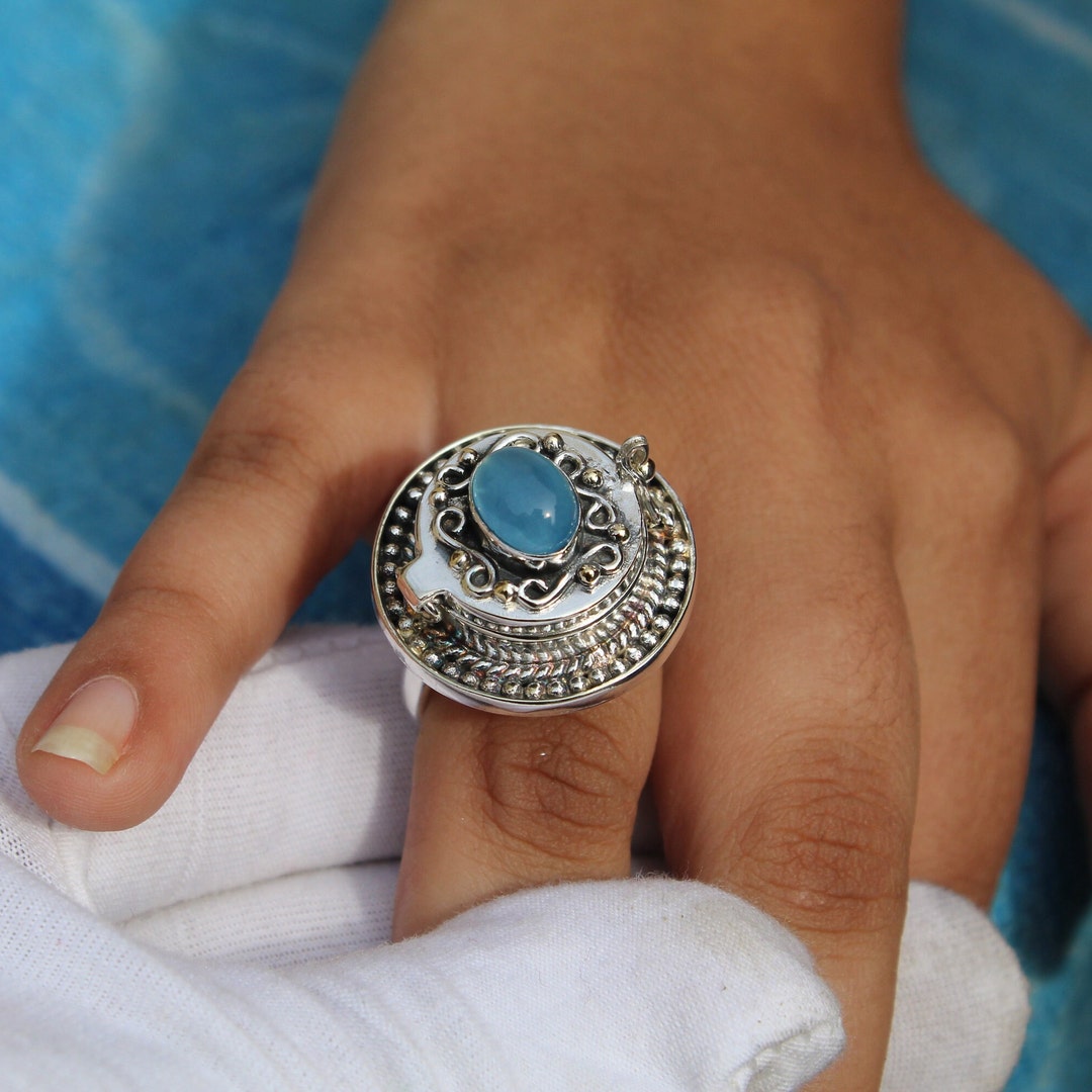 Beautiful Pear Shape Design Handmade Ring Made by 925 Silver Plated ...