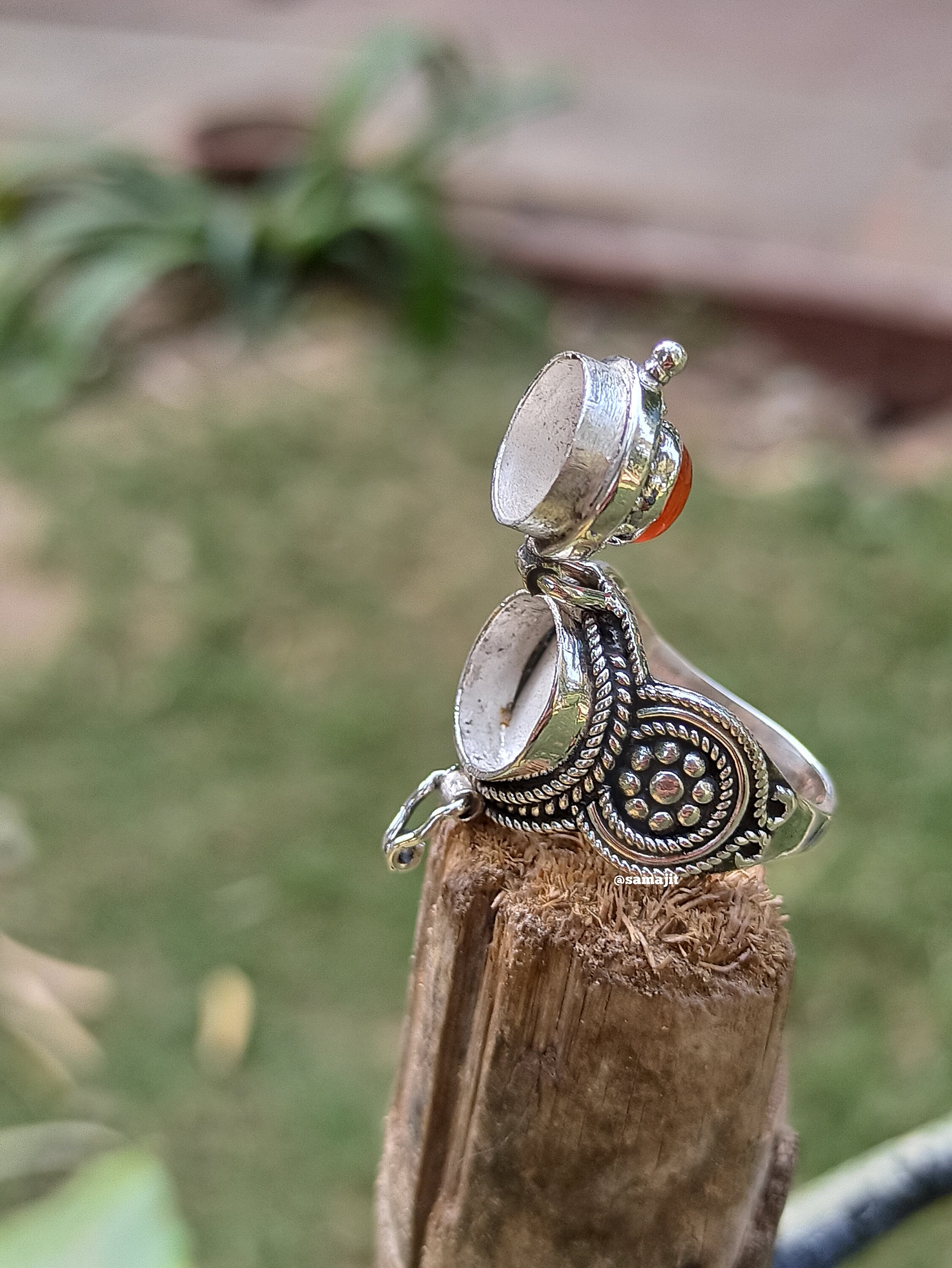 Poison Ring Poison Box Ring Carnelian Ring Mother Gift | Etsy