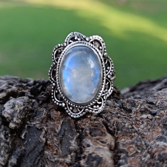Blue Moonstone Ring Design