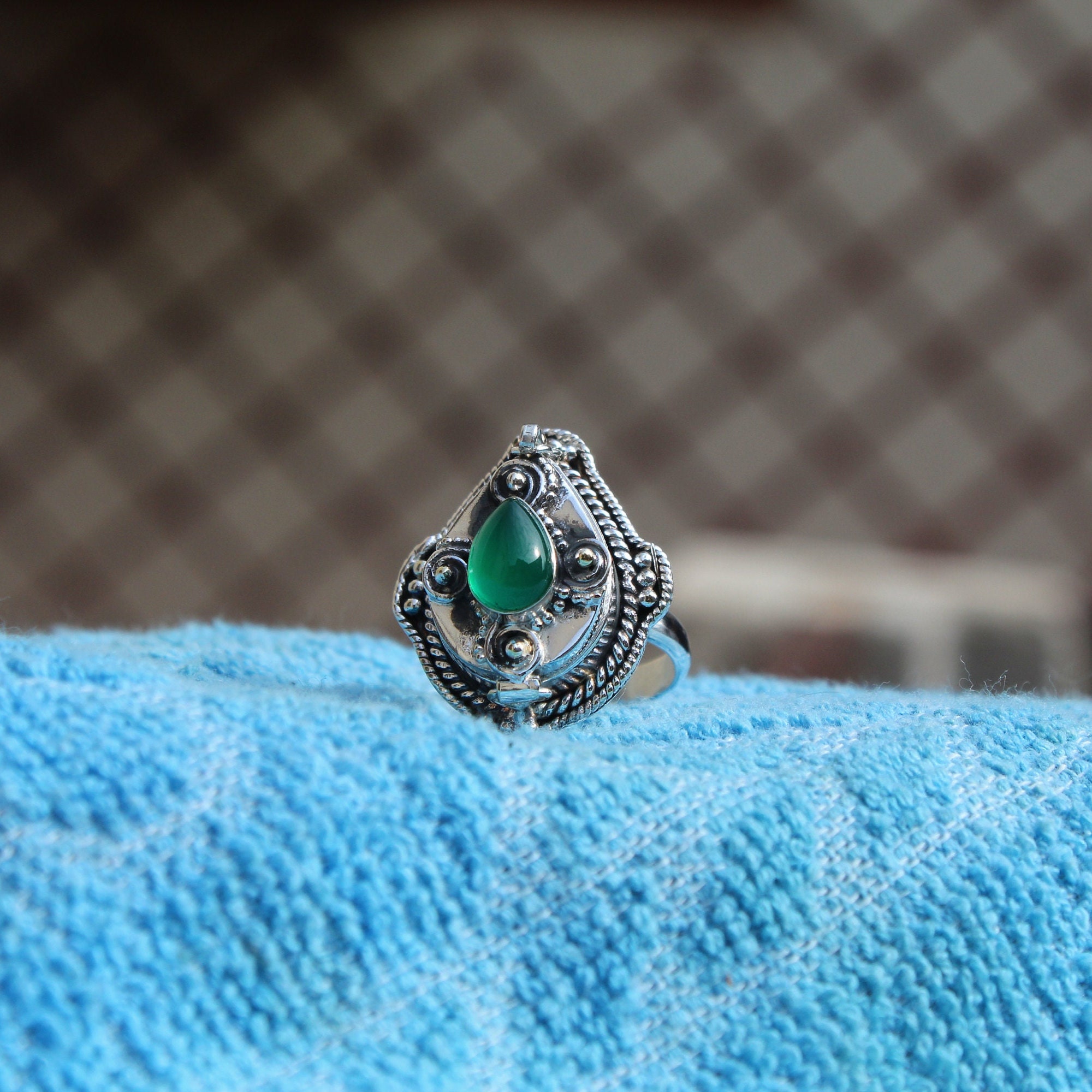 Beautiful Pear Shape Design Handmade Ring Made by 925 Silver | Etsy