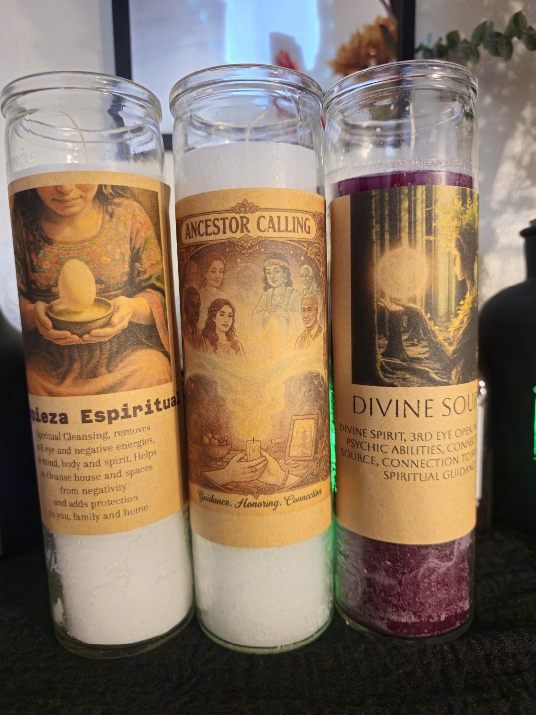 Personalized Fixed and Spelled Botanica Candles With Herbs and Oils - Etsy