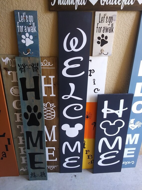 Farmhouse Custom Welcome Sign Home Décor Sign Mickey Mouse - Etsy