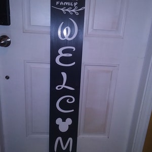 Farmhouse Custom Welcome Sign, Home Décor Sign, Mickey Mouse Sign - Etsy