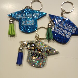 Graduation Keychain, Cap and Gown, Graduation, Graduation Gift, Senior ...