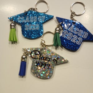Graduation Keychain, Cap and Gown, Graduation, Graduation Gift, Senior ...