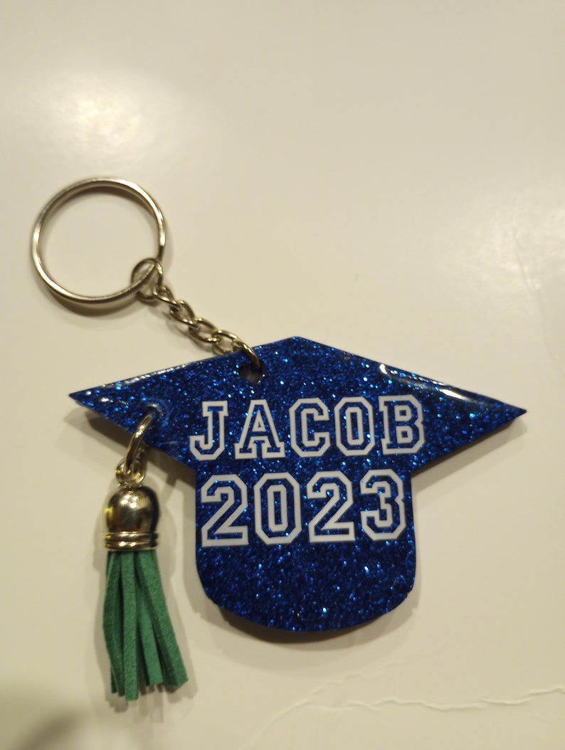 Graduation Keychain Cap and Gown Graduation Graduation - Etsy