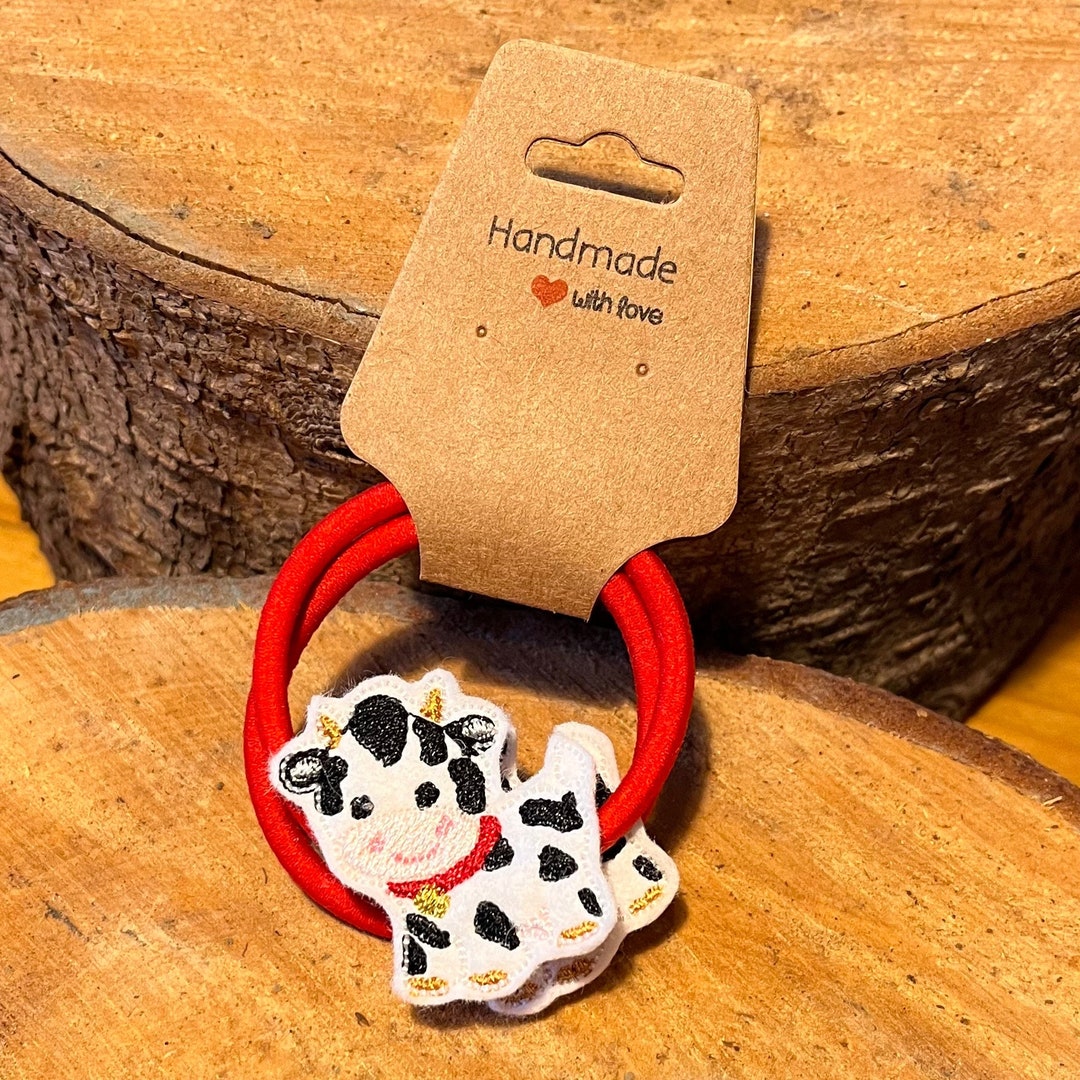 Felt Cow Bobbles - Farm Kid - Calving - Farming - Outdoor - Hair ...