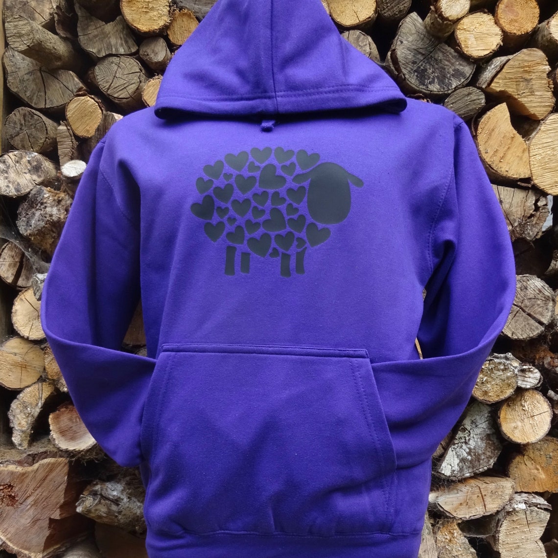 Sheep Hoodie Heart Clothing Gift for a Farmer Sheep | Etsy
