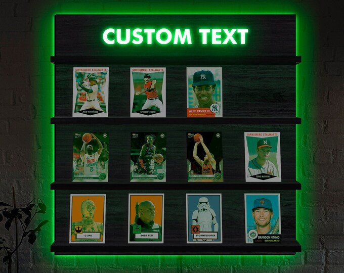 Sports Card Display Wall Shelf,card Led Display Stand,display Shelf ...