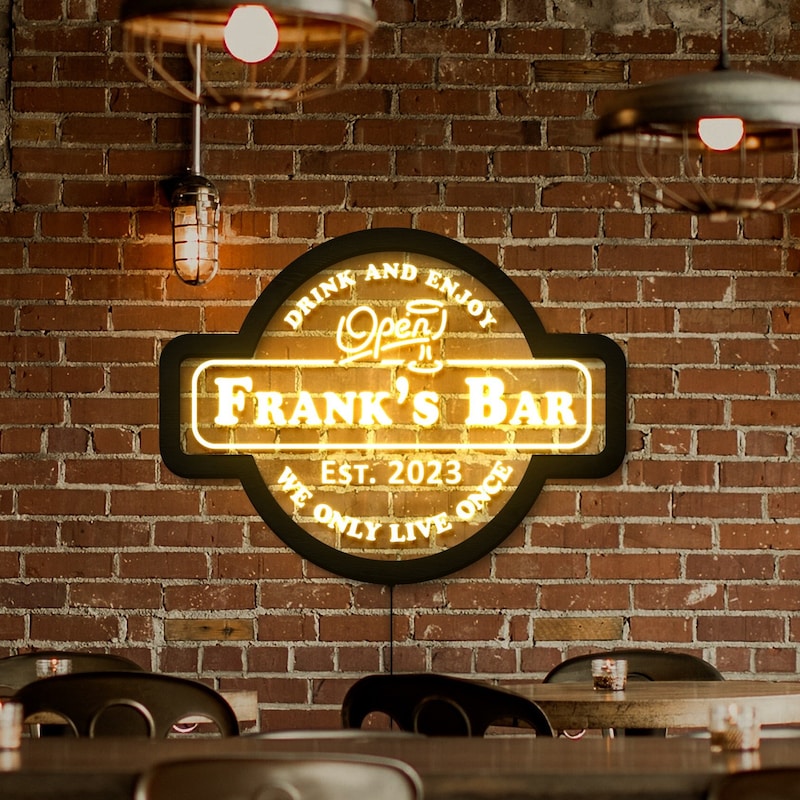 Personalized Bar Signs - Etsy