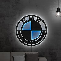 BMW Neon Sign, Custom Design Illuminated BMW M Power Neon Sign, Garage ...