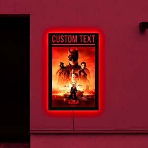 Movie Poster Frame, Now Playing Wall Mount, Movie Poster Led Box, Movie ...