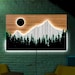 Led Mountain Wall Art, Mountain Night Light, Forest Wall Art, Mountains ...