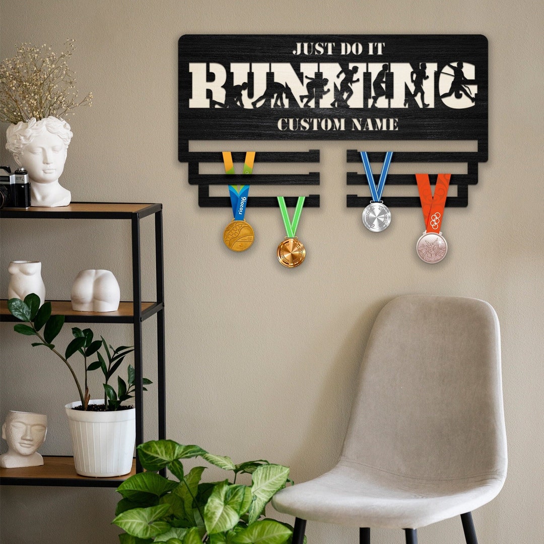 Running Medal Hanger, Medal Display Rack, Running Medal Display Board ...